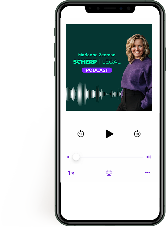 SCHERP Legal Podcast | Juridisch Inspirerend & Praktisch | Marianne Zeeman